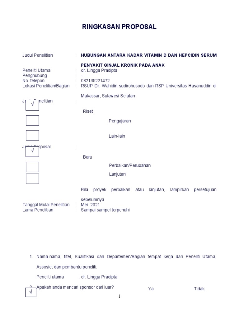 3 Ringkasan Proposal | PDF
