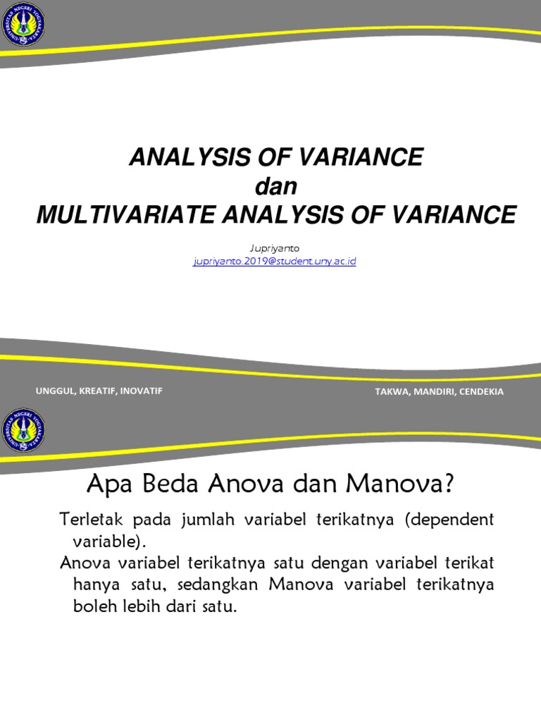 Anova Dan Manova | PDF
