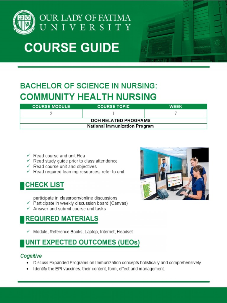 CHN211 Week 7 WORD - National Immunization Program | PDF | Measles ...
