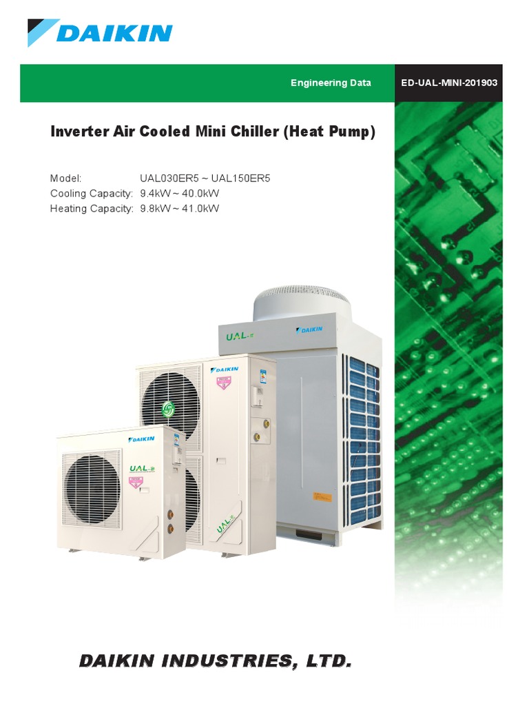 Inverter Air Cooled Mini Chiller (Heat Pump) : Daikin Industries, LTD ...