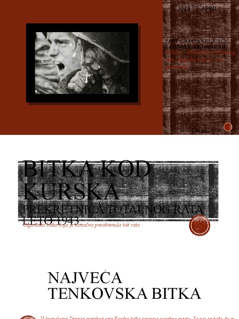 Prezentacija Bitka Kod Kurska | PDF