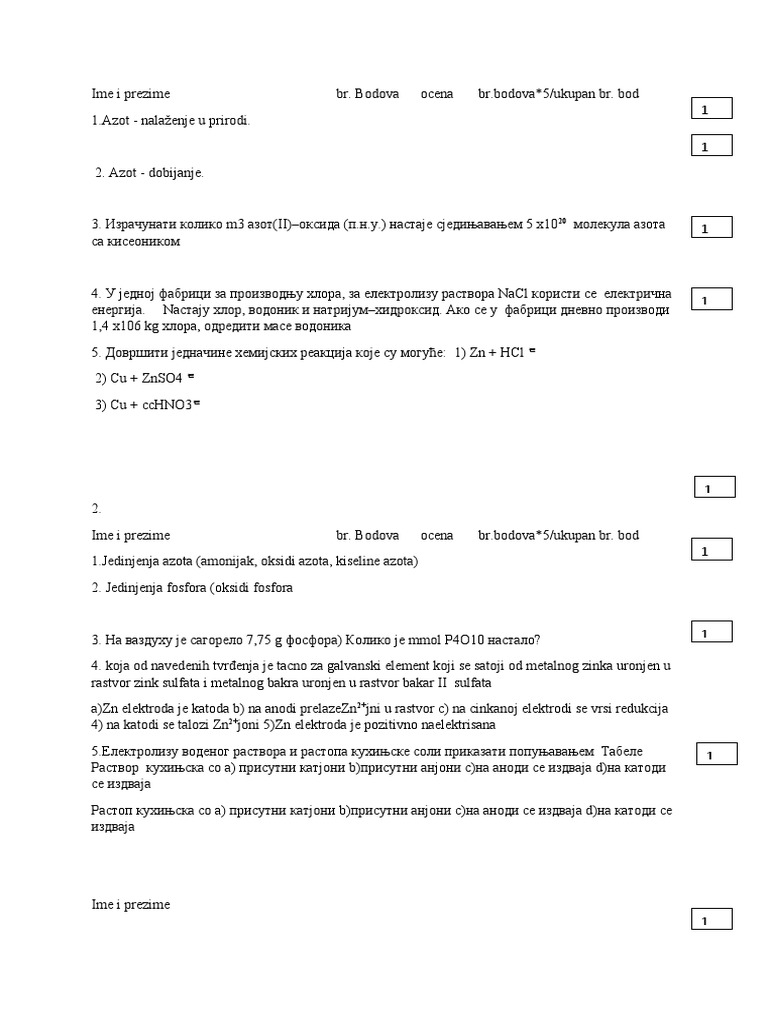 ZT Elektrohemija | PDF