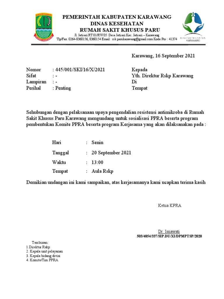 SURAT UNDANGAN Contoh | PDF