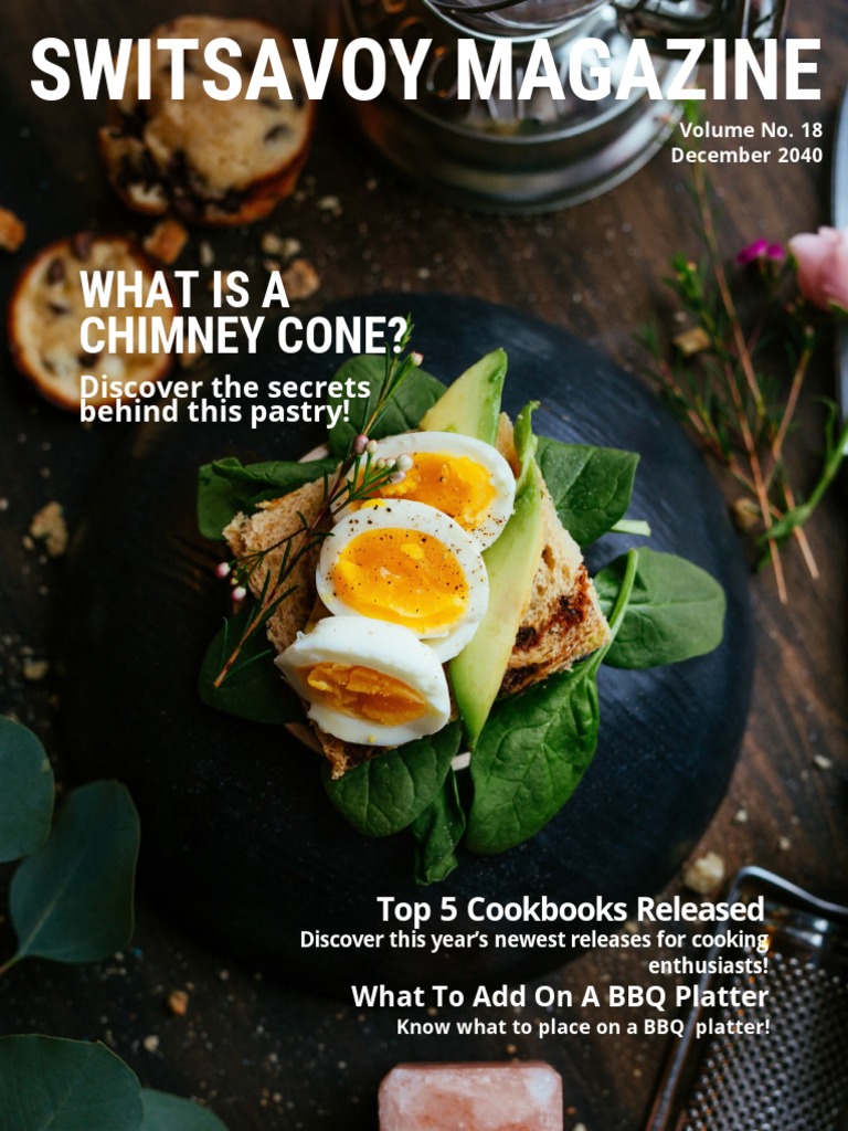 Free Simple Cooking Magazine Template | PDF | Foods | Cooking