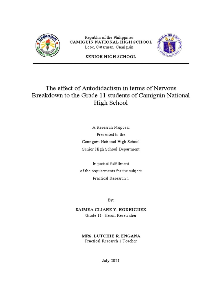 Autodidactism's Impact on Students' Stress | PDF | Mental Disorder ...