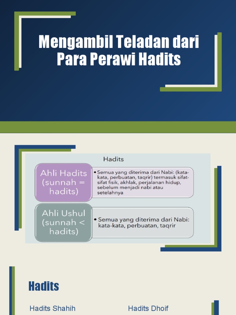 Belajar Dari para Perawi Hadits | PDF