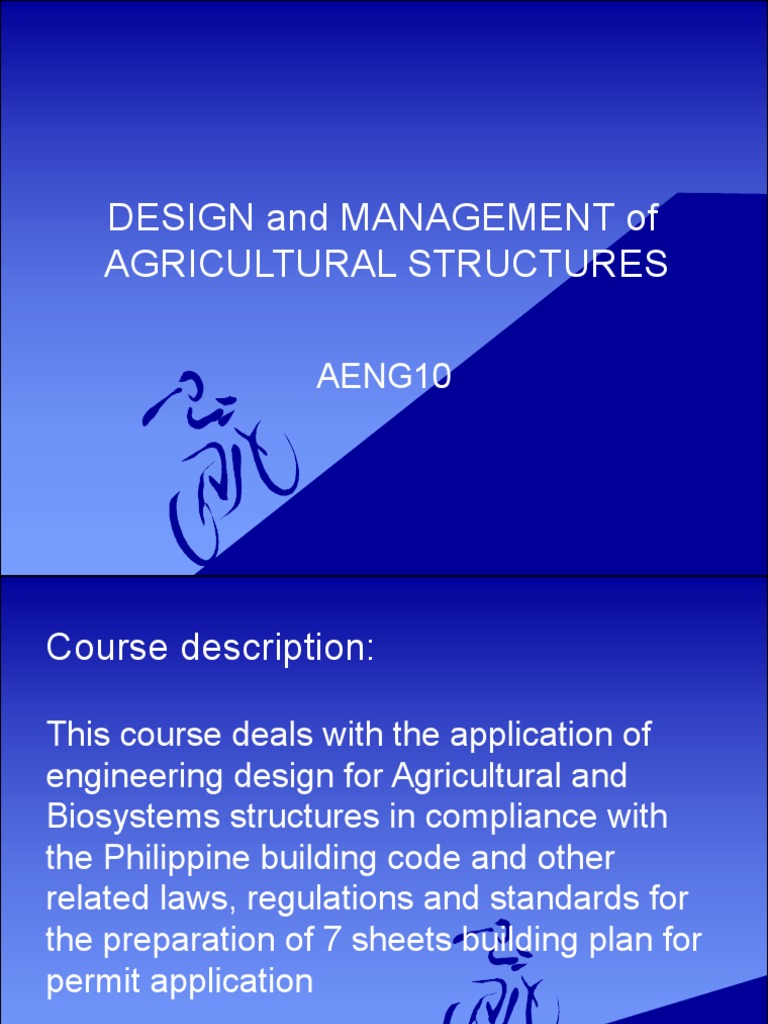 Design and Management of Agricultural Structures: AENG10 | PDF ...