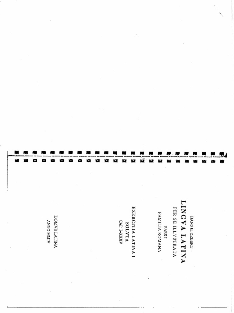 1 - Exercitia Latina Soluta | PDF