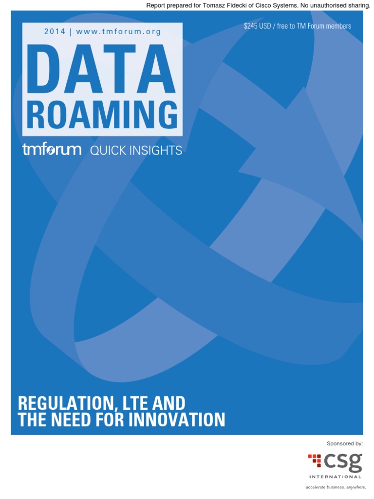 QI: Data Roaming - Final | PDF | Roaming | Lte (Telecommunication)