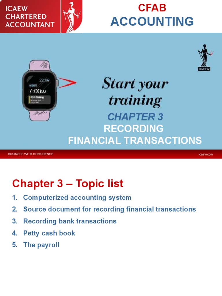 ICAEW - Accounting 2020 - Chap 3 | PDF | Invoice | Payroll