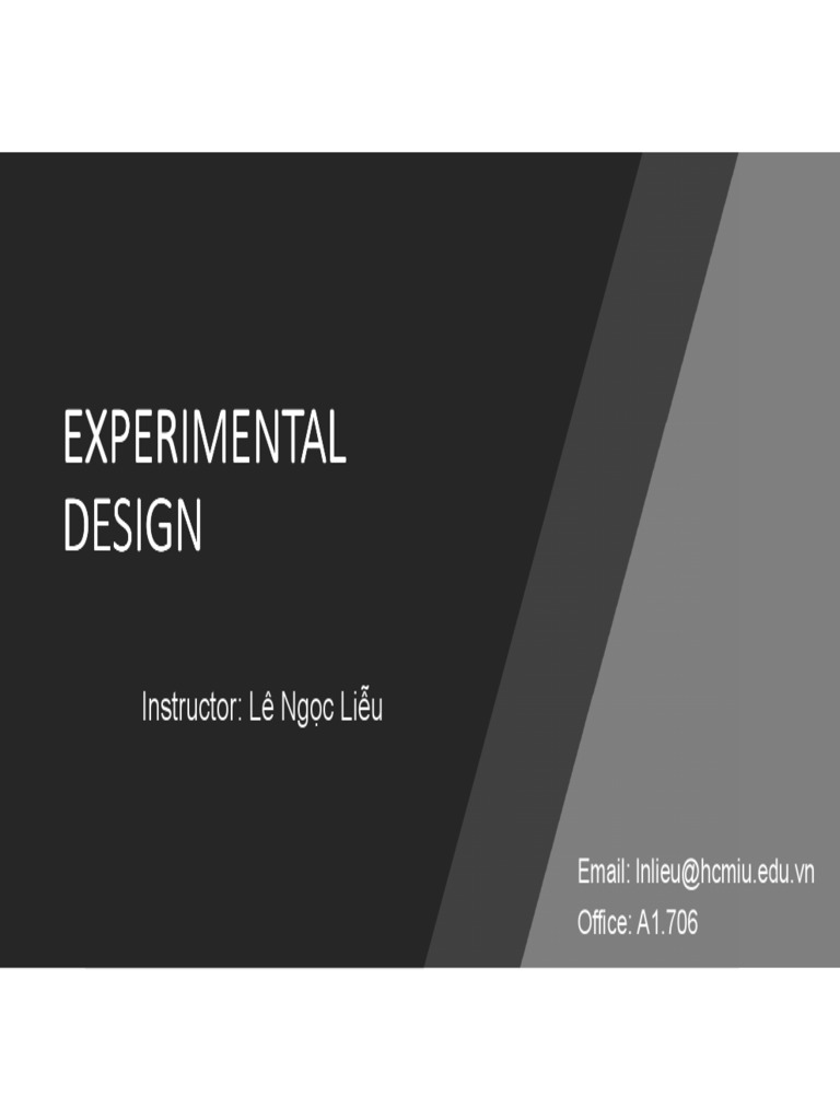 Experimental Design - Chapter 4 - Optimization | PDF | Errors And ...