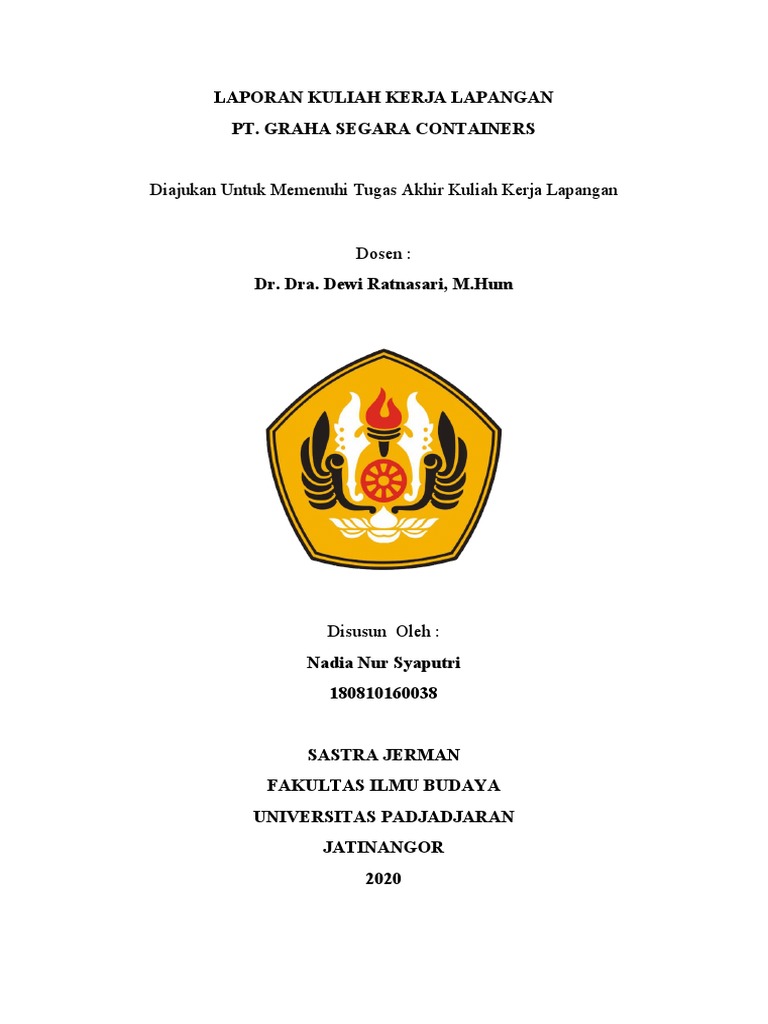Laporan KKL di PT Graha Segara Containers | PDF