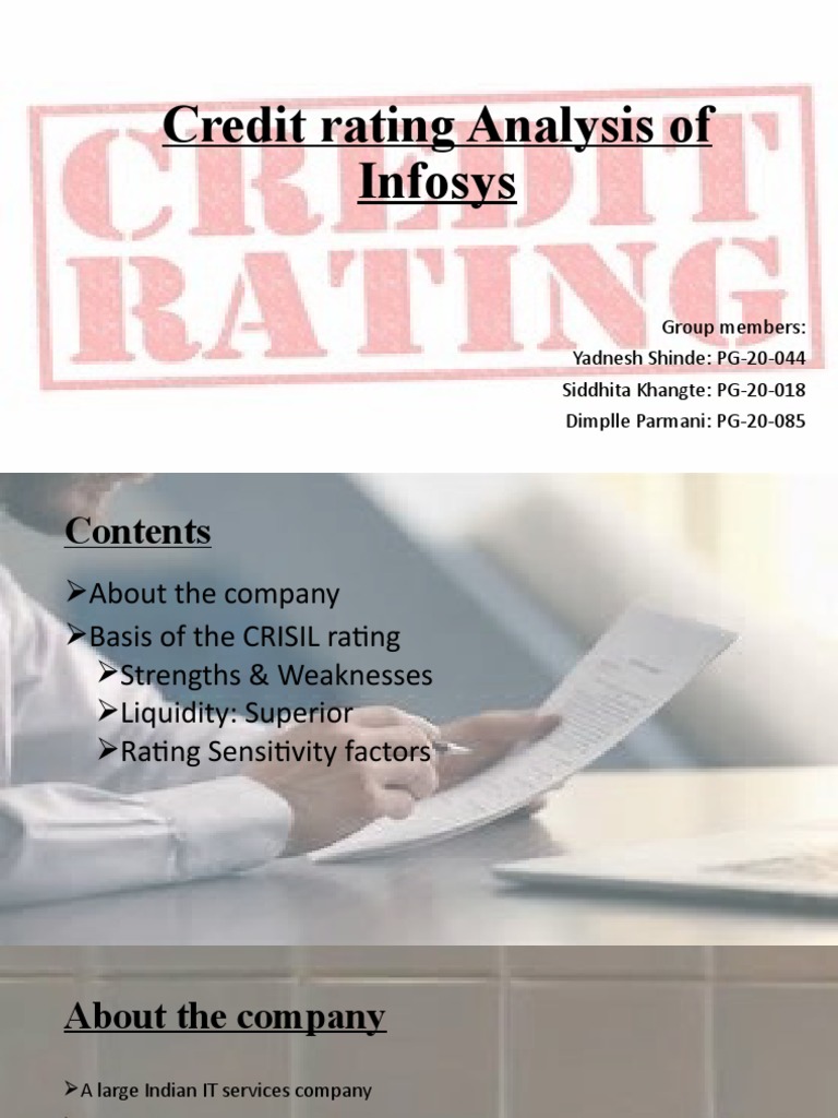 Credit Rating Analysis of Infosys | PDF | Debt | Internet Of Things