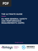 MDR GSPR Checklist Sample | PDF | Risk | Risk Management