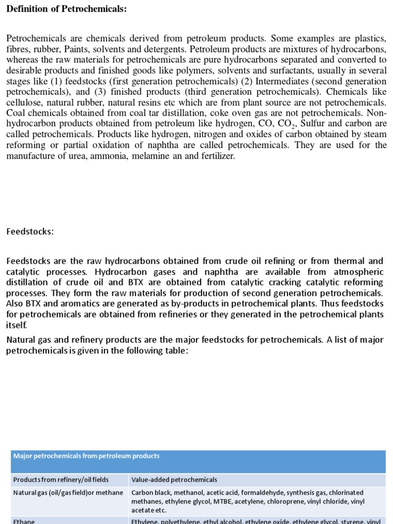 Petrochemicals General | PDF | Petrochemical | Petroleum
