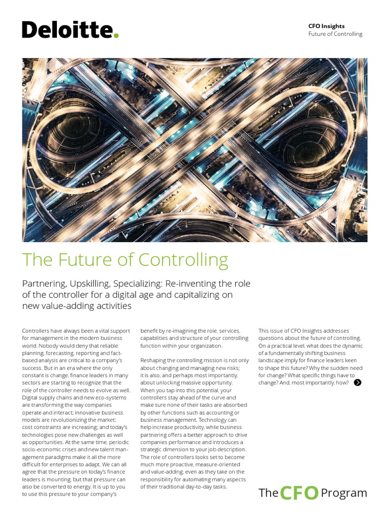 Evolving Role of Controllers in Finance | PDF | Automation | Business