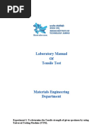 UTM Test Procedures | PDF | Strength Of Materials | Ultimate Tensile ...