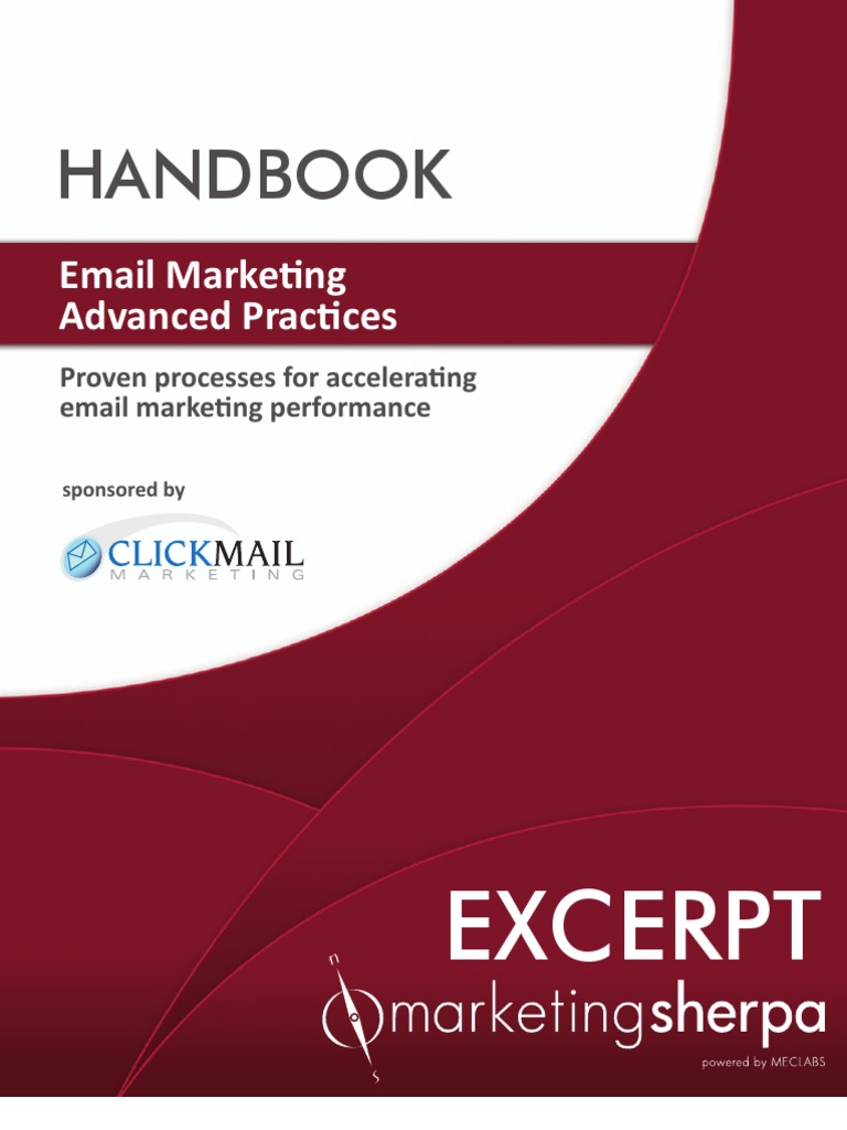 Handbook: Email Marketing Advanced Practices | PDF | Marketing | Social ...