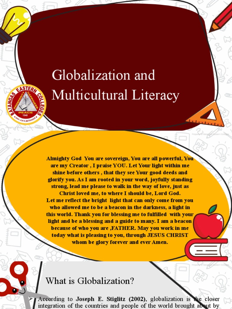 Globalization and Multicultural Literacy-Ilagan | PDF | Globalization ...