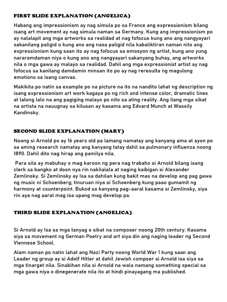 Script in Mapeh | PDF