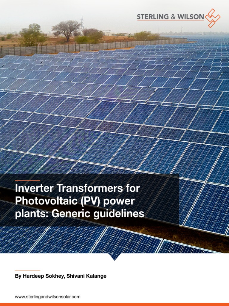 Inverter Transformers For Photovoltaic PV Power Plants 210118 | PDF ...