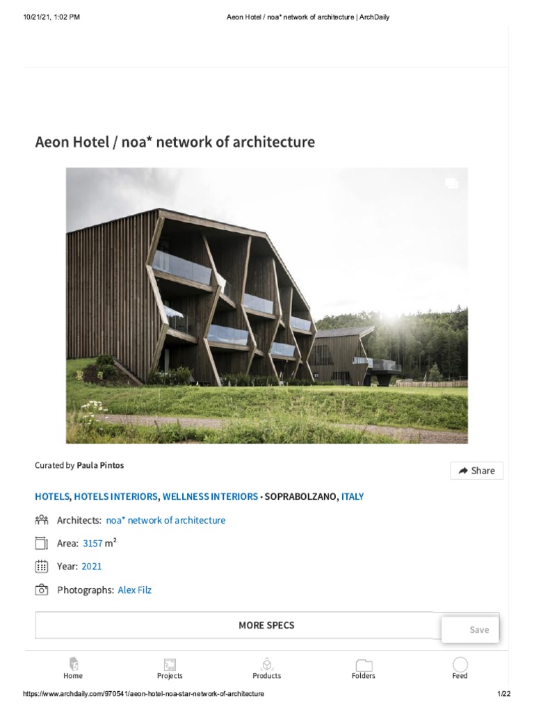 Aeon Hotel - Noa - Network of Architecture - ArchDaily | PDF | Teaching ...