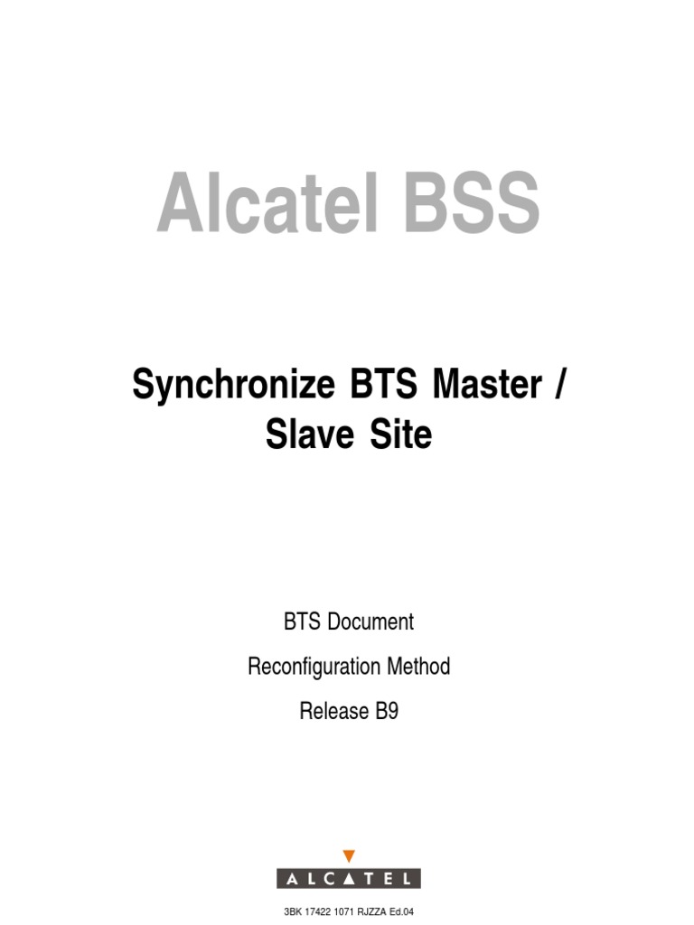 Synchronize BTS Master - Slave | PDF | Documentation | Online And Offline