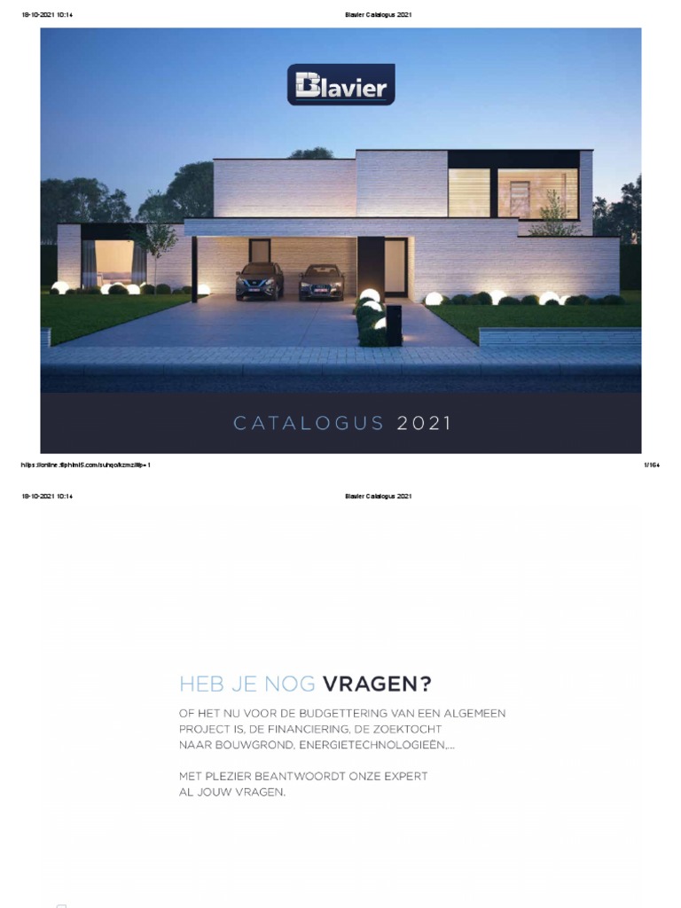 Blavier Catalogus 2021 Overview | PDF
