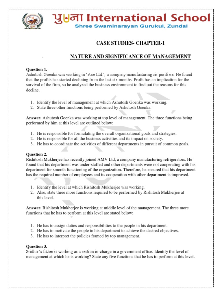 Supriya - XII BST CASE Studies Ch-1 To 6 | PDF | Employment | Human ... Supriya - XII BST CASE Studies Ch-1 To 6 | PDF | Employment | Human ...