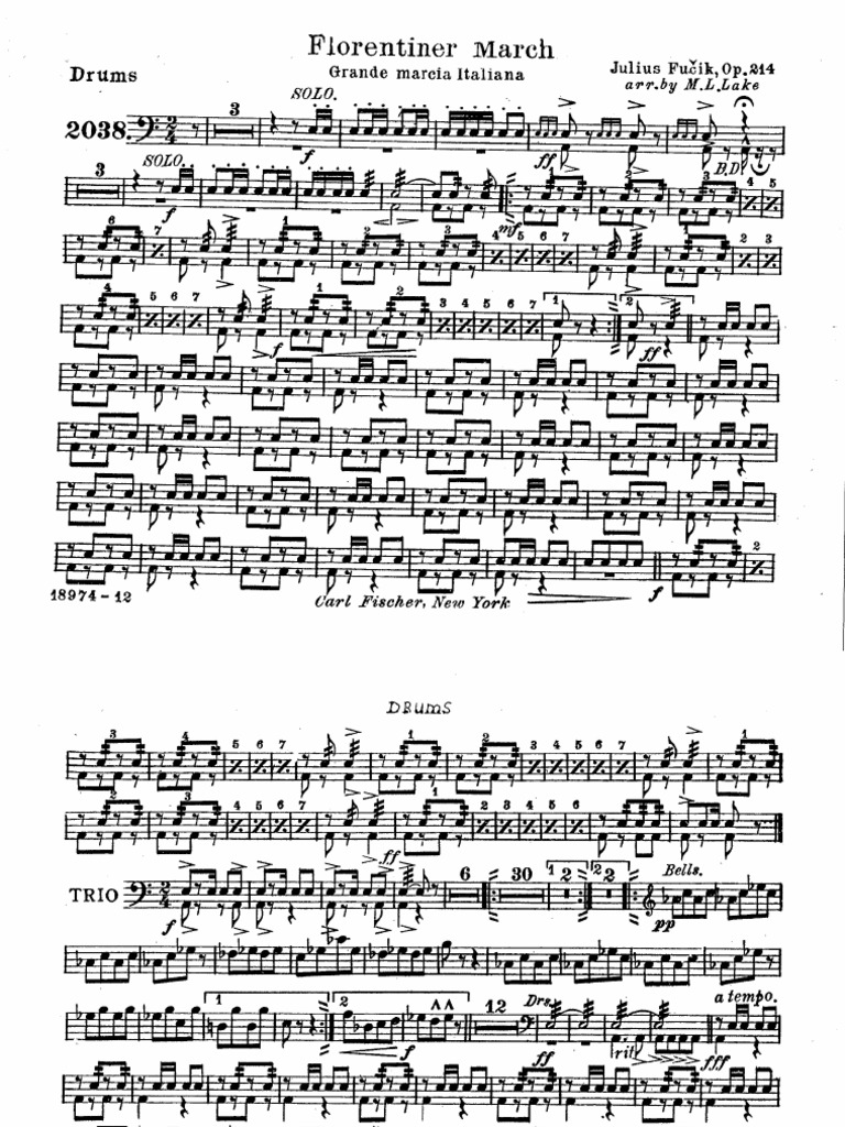 Florentiner March Drum | PDF