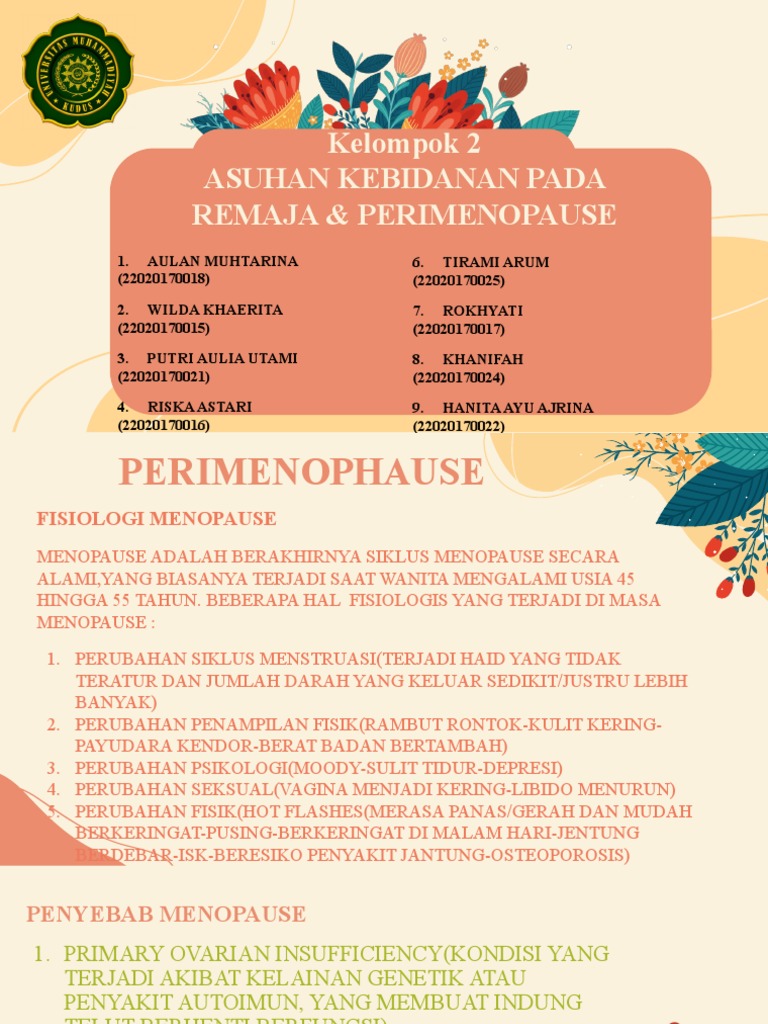 Bagi Askeb Pada Perimenopause | PDF