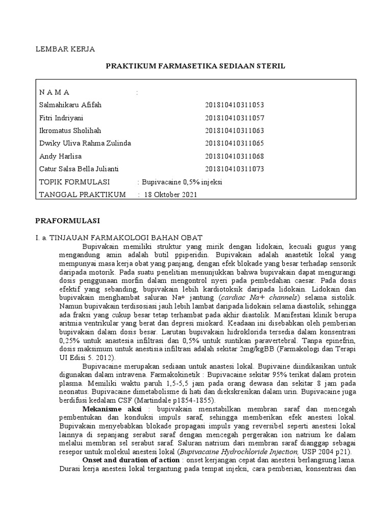 Laporan Injeksi - B - 3 | PDF