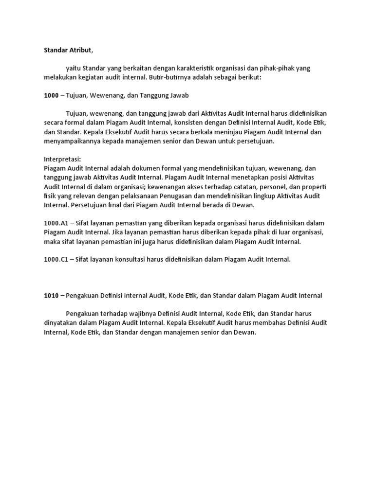 Standar Atribut | PDF