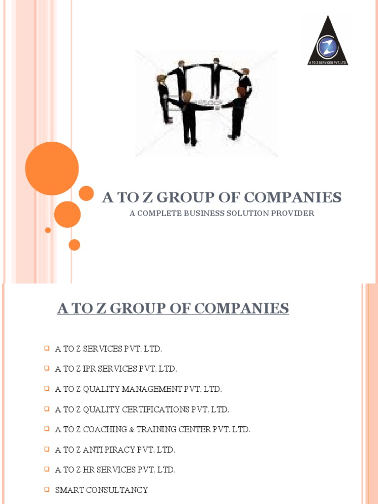 A To Z Group of Companies | PDF | Patent Application | Trademark