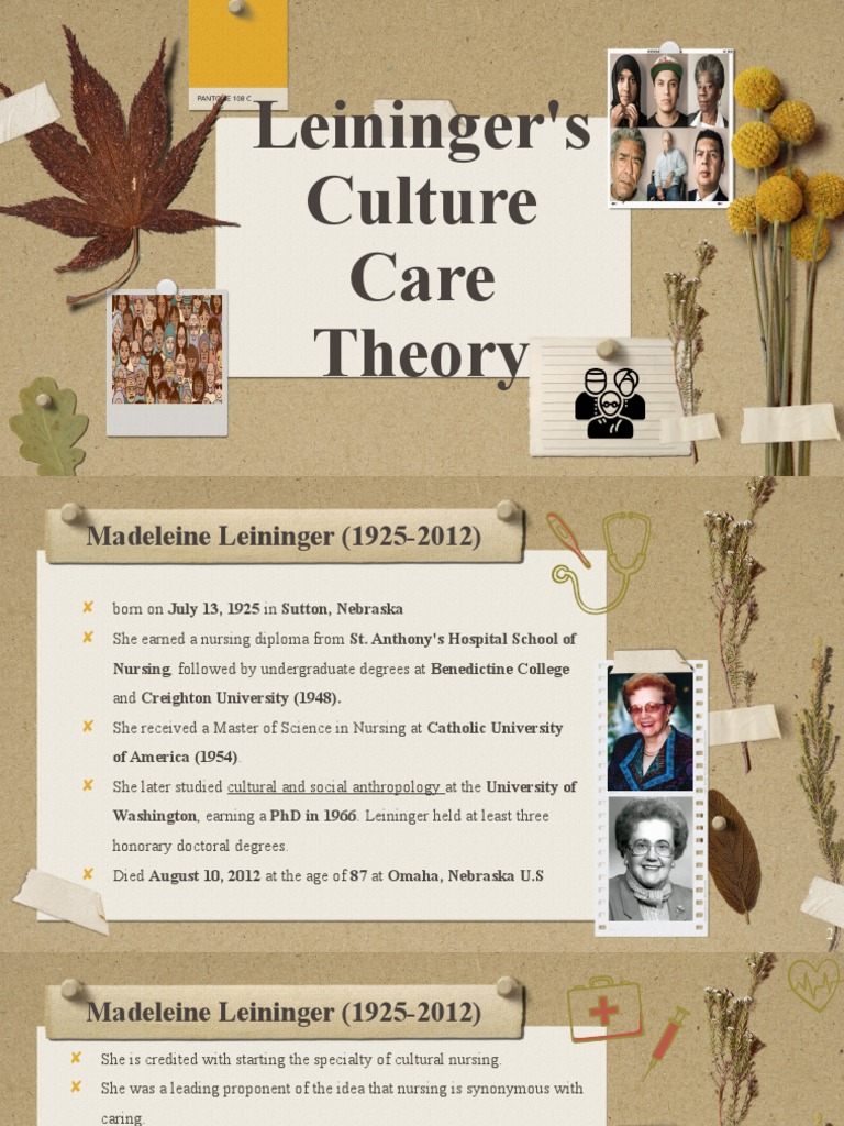 Tfn-Reporting-Leininger's Theory-Darag, Angela Kim | PDF | Nursing ...
