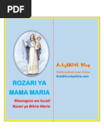 Rozari, Matendo Na Litani Ya Mama Bikira Maria | PDF
