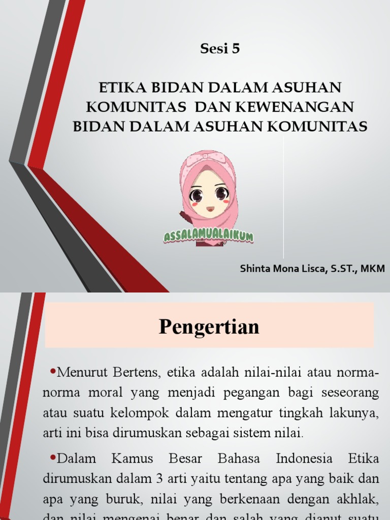Etika Bidan Dalam Asuhan Komunitas Dan Kewenangan Bidan (Bu Shinta ...
