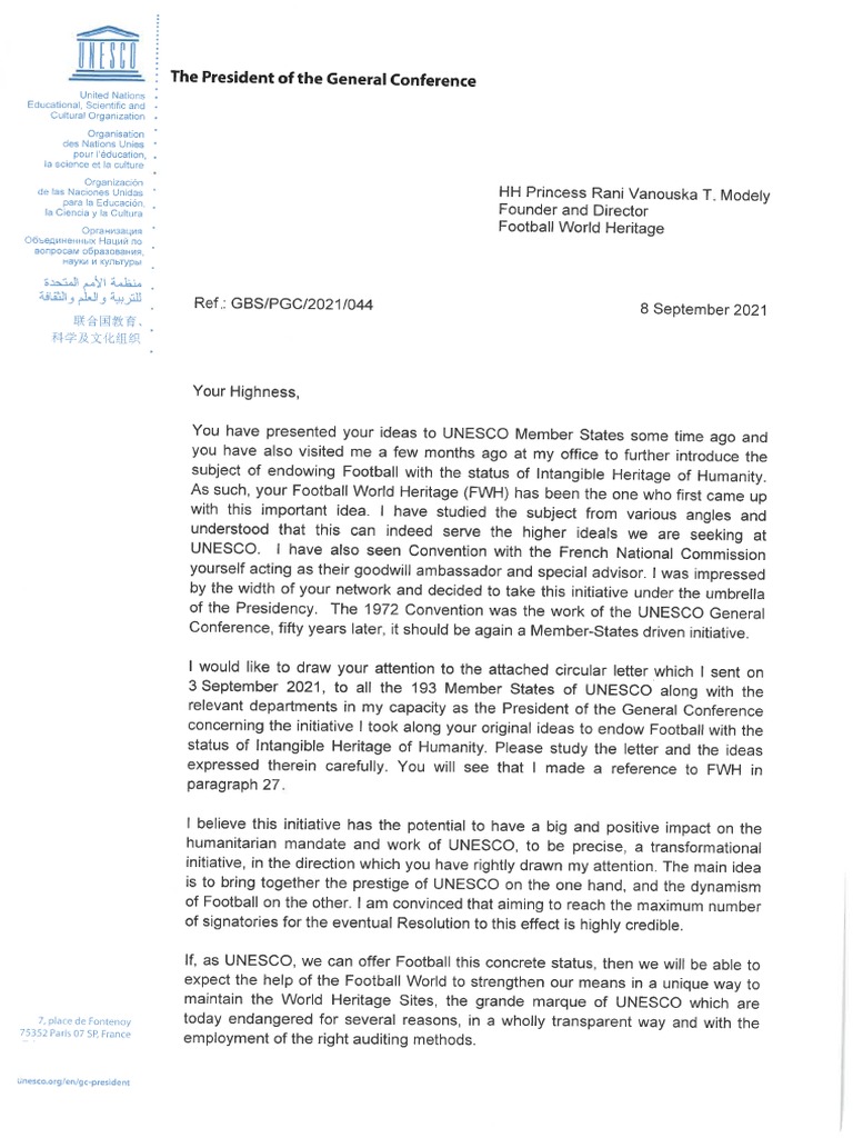 Football as Intangible Heritage | PDF