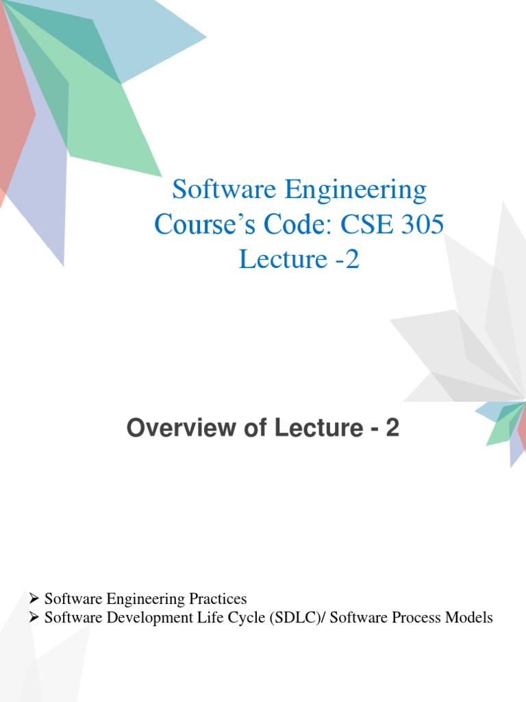 Lecturer 2 - Software Engineering Layered Technology - SDLC | PDF ...