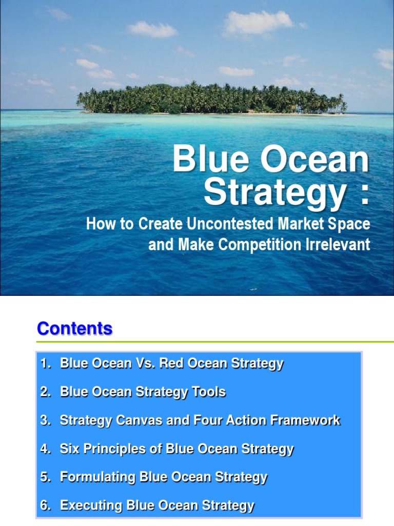 Blue Ocean Strategy | PDF | Business | Economies