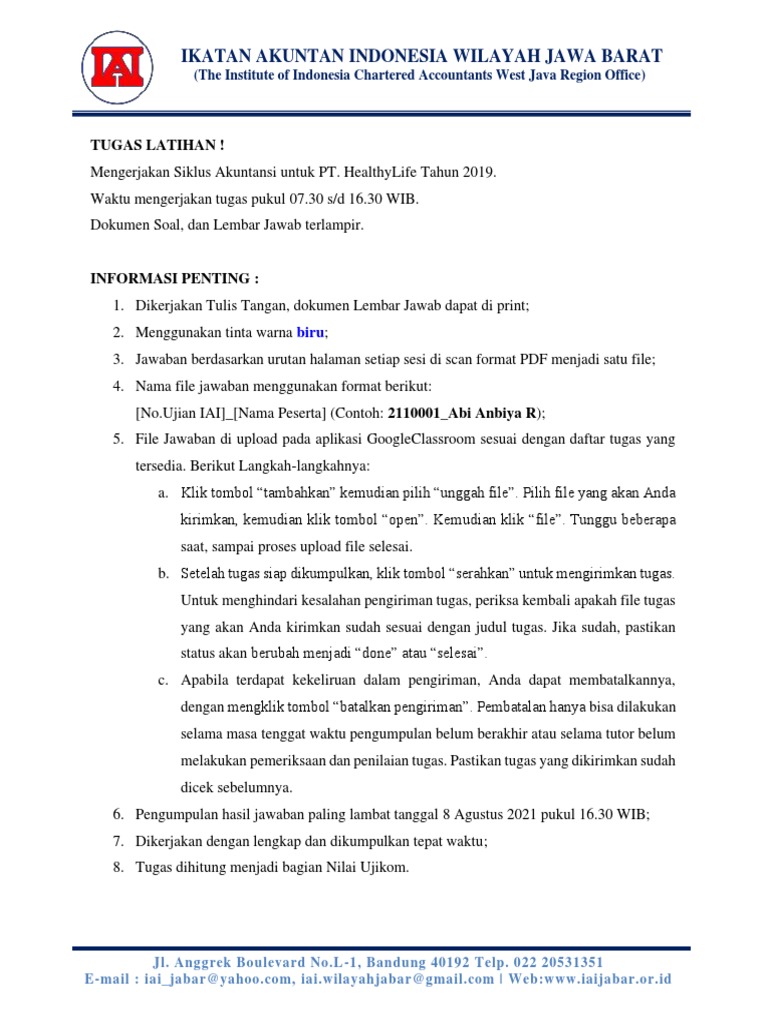 Petunjuk Pengerjaan Tugas Ujikom | PDF