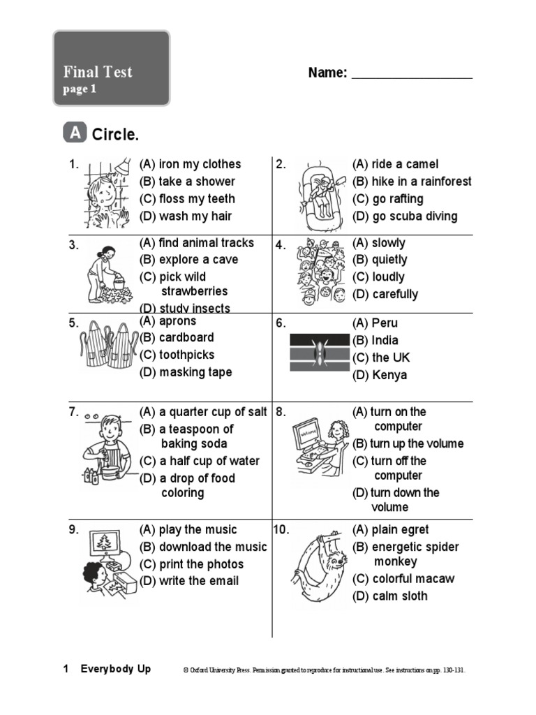 Circle.: Final Test | PDF