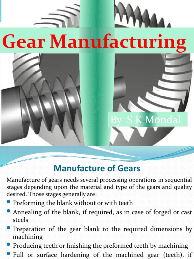 Gear Manufacturing Process With Questions | PDF | Gear | Machining