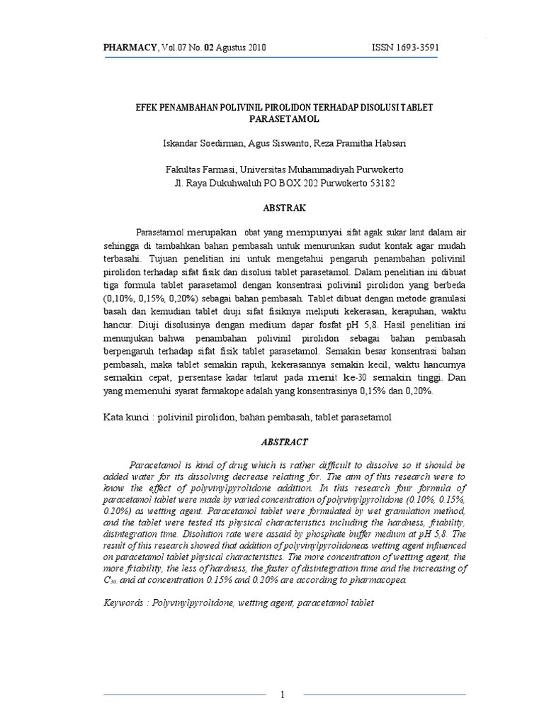 Jurnal Paracetamol | PDF