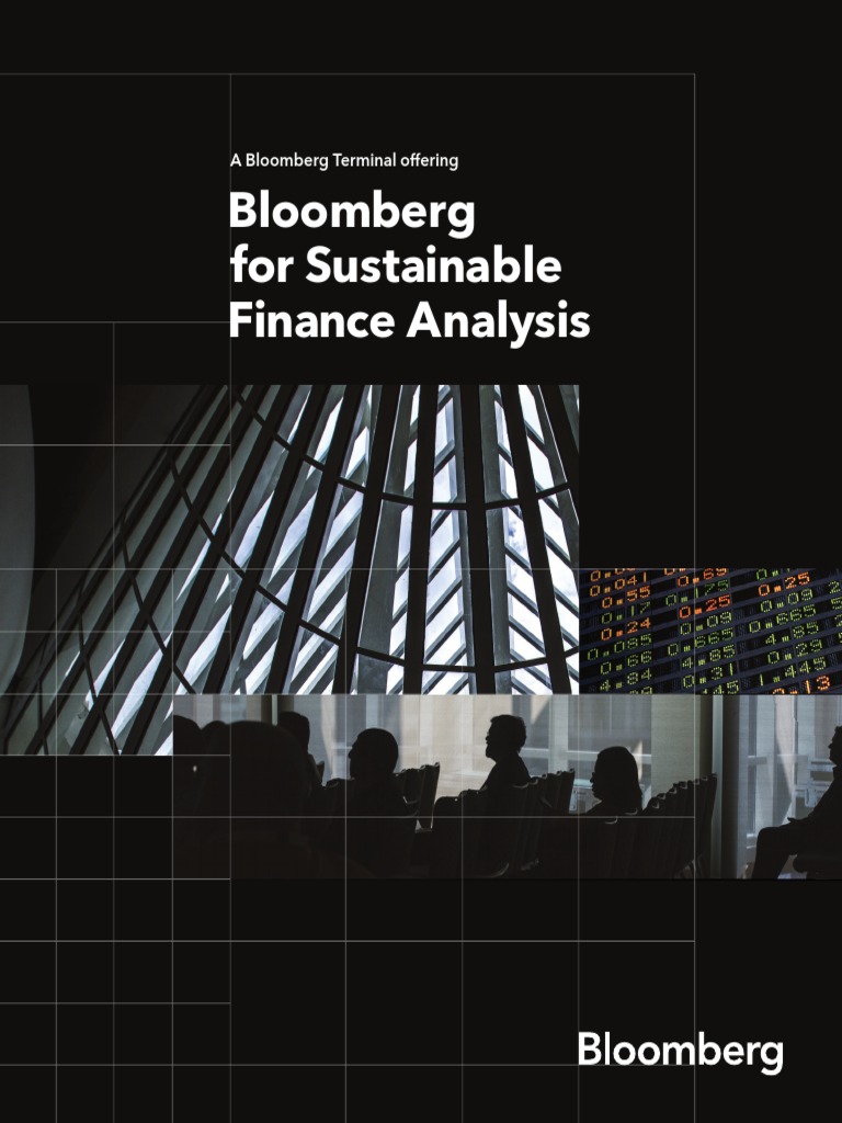 Bloomberg For Sustainable Finance Analysis: A Bloomberg Terminal ...