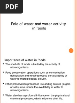 Importance Of Water In Diet