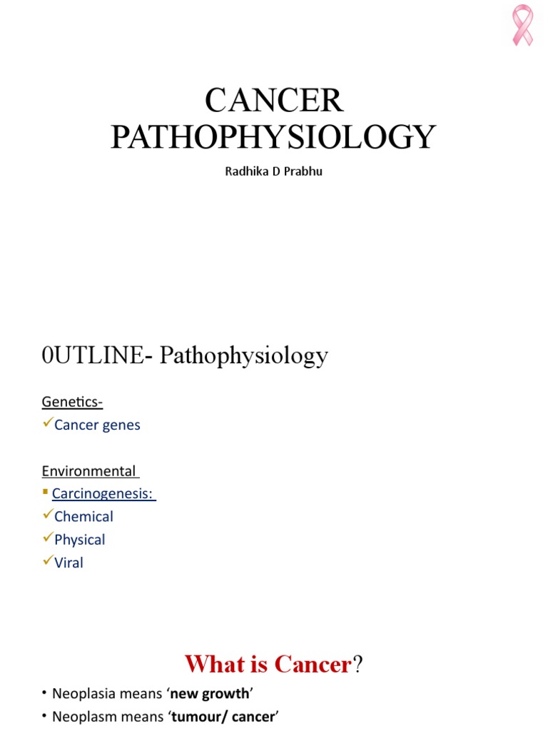 Cancer Pathophysiology Overview | PDF | Neoplasms | Carcinogen