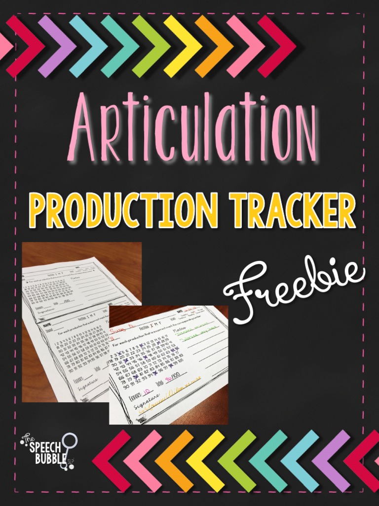 Articulation Production Tracker | PDF | Linguistics | Cognition