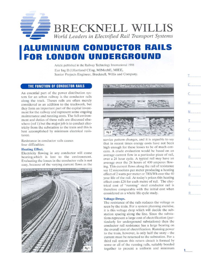 Aluminium Conductor Rails For London Underground | PDF
