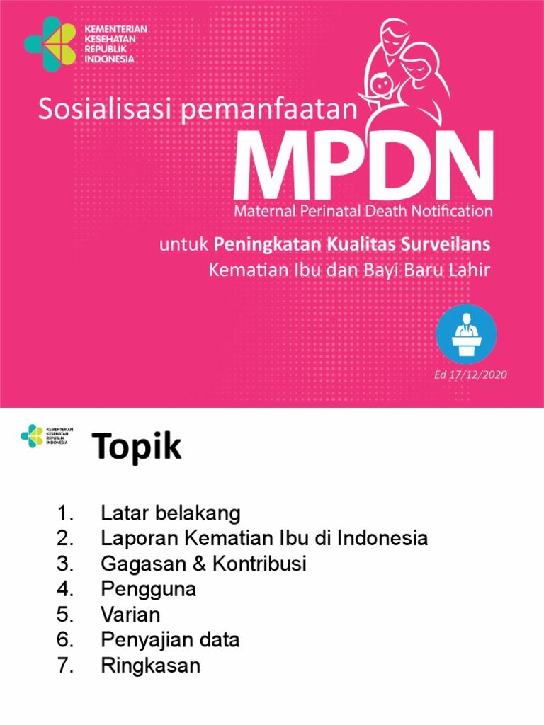201 Sosialisasi Pemanfaatan MPDN (Presenter) | PDF